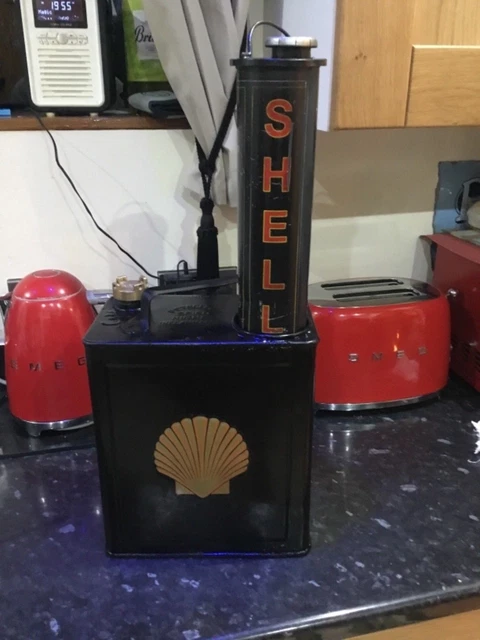 VINTAGE PETROL CAN original shell duo oil quart can 2 gallon £330.00 ...