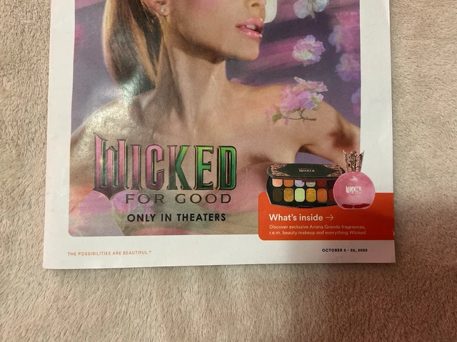 ULTA BEAUTY CATALOG- Wicked For Good- October 2025- W/ 4 Sample ...