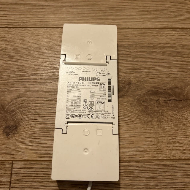 PHILIPS XITANIUM LED DRIVER 36W WH0.15-1.05A 54V 9290 028 619 £10.80 ...