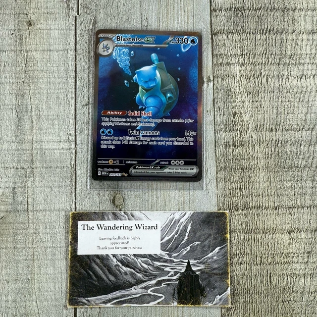 POKÉMON TCG BLASTOISE EX Sir 200/165 Scarlet & Violet 151 Ungraded NM £ ...
