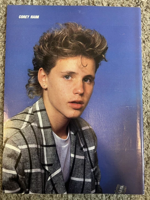 RARE 80S COREY HAIM ACTOR SO CUTE Teen Set Magazine Clippings PINUP WOW ...