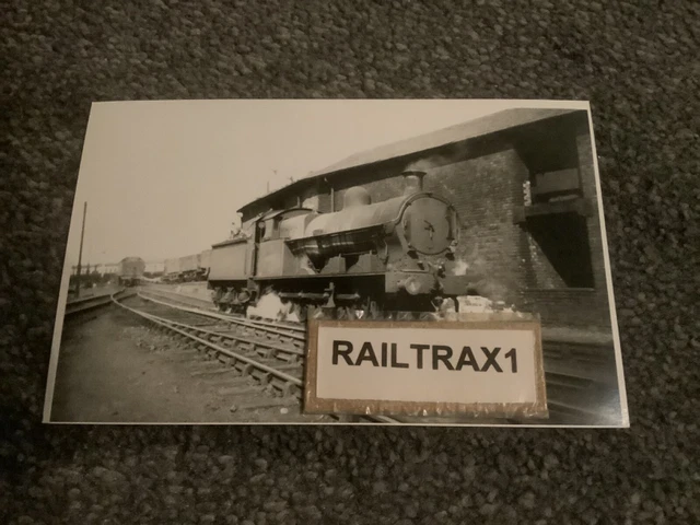 RAILWAY STEAM PHOTOGRAPH - 49190 + At Tebay Shed. (Cumbria). (Darkroom ...