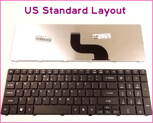 LAPTOP US LAYOUT Keyboard for Acer Aspire 5738PG 5738PZG 5538-1096 ...