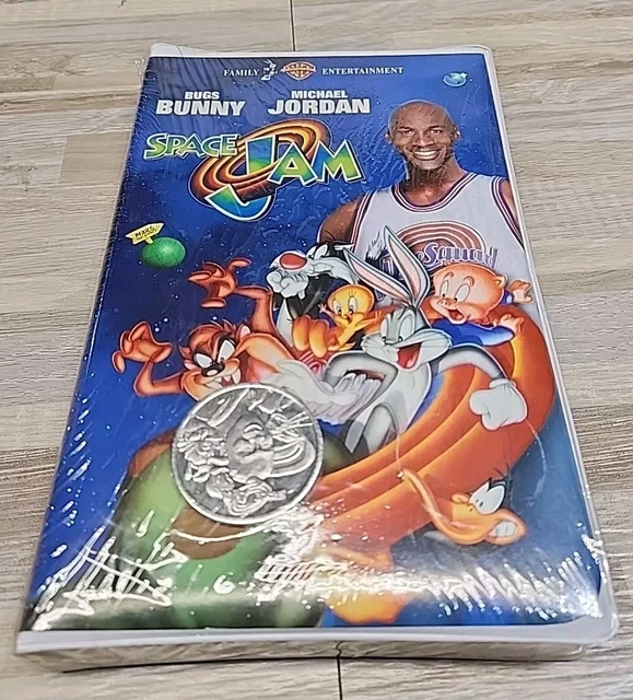SPACE JAM 1996 Michael Jordan VHS Factory Sealed with Coin Warner Home ...