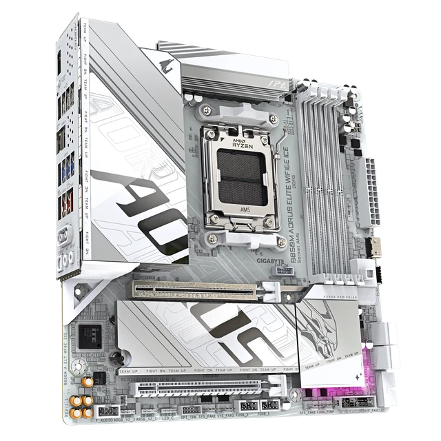 GIGABYTE B850M AORUS ELITE WIFI6E ICE DDR5 AM5 Motherboard X3D Turbo ...