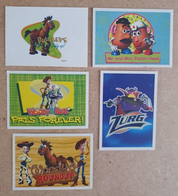 PANINI TOY STORY 2 Disney/Pixar x5 Stickers- 2000- P6, P7, P8, P9, P10 ...