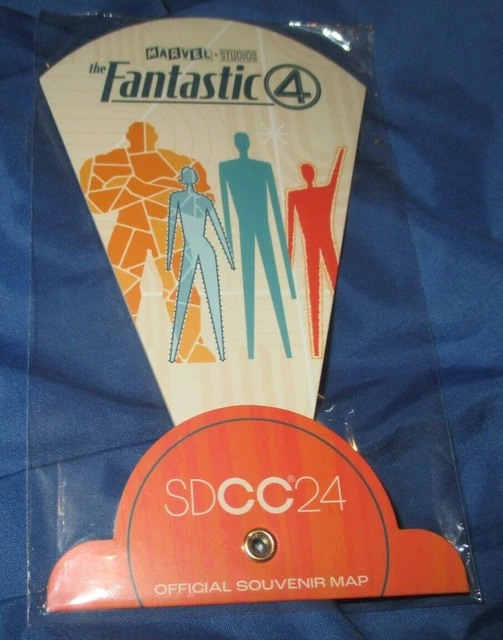 FANTASTIC FOUR SDCC Comic Con 2024 Exclusive Map ~Marvel Movie Hall H £ ...