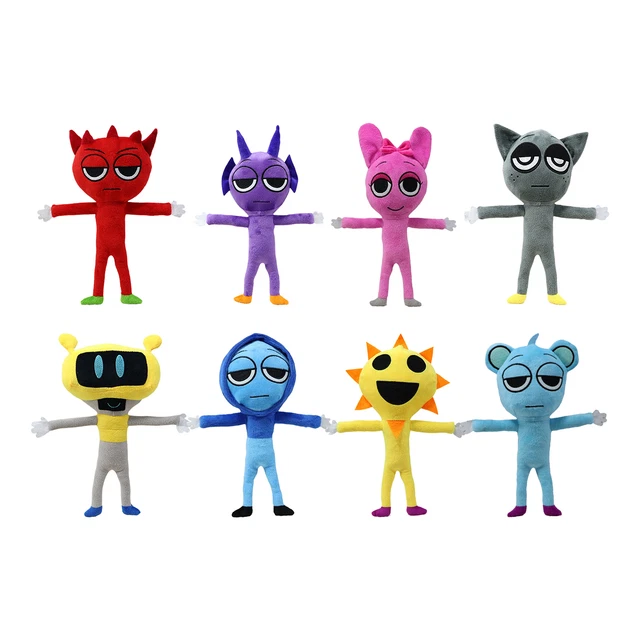 SPRUNKI PLUSH DANCING Style Rhythm Box Game Character Stuffed Pillow ...