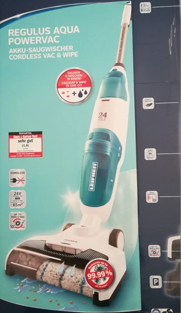 LEIFHEIT AKKU-SAUGWISCHER REGULUS aqua powervac akku-Saugwischer EUR 69 ...