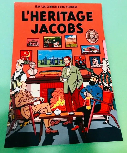 CARTE POSTALE 15X10 Tintin Hommage A Herge Parodique Pastiche Blake Et ...