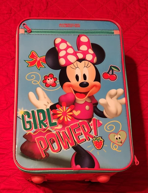 DISNEY STORE MINNIE Mouse American Turister Cute Rolling Luggage ...
