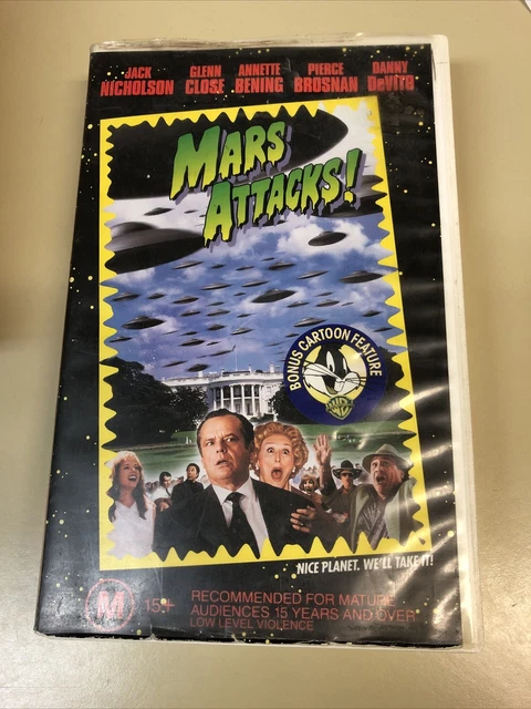 MARS ATTACKS - Vhs Cassette Tape (1997) £8.93 - PicClick UK