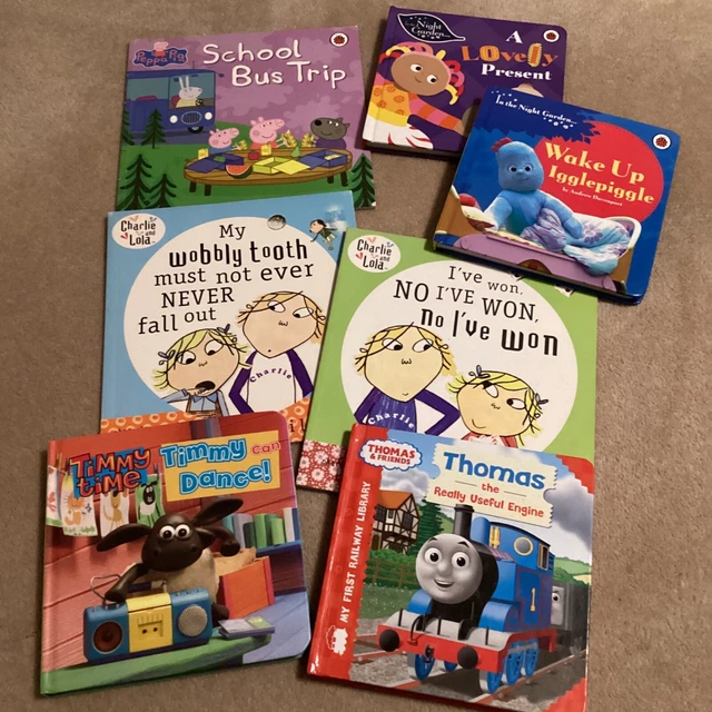 CBEEBIES BOOK BUNDLE x7 Toddler Favourites Charlie & Lola, Peppa Pig ...