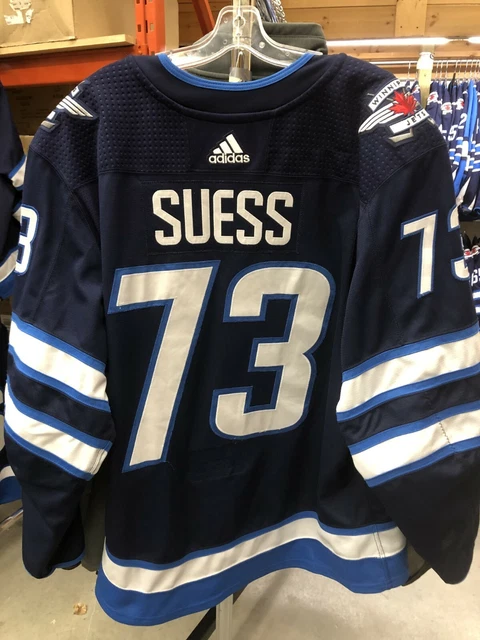 WINNIPEG JETS 2020-21 Team Issued Backup Home Navy Game Jersey Cj Suess ...