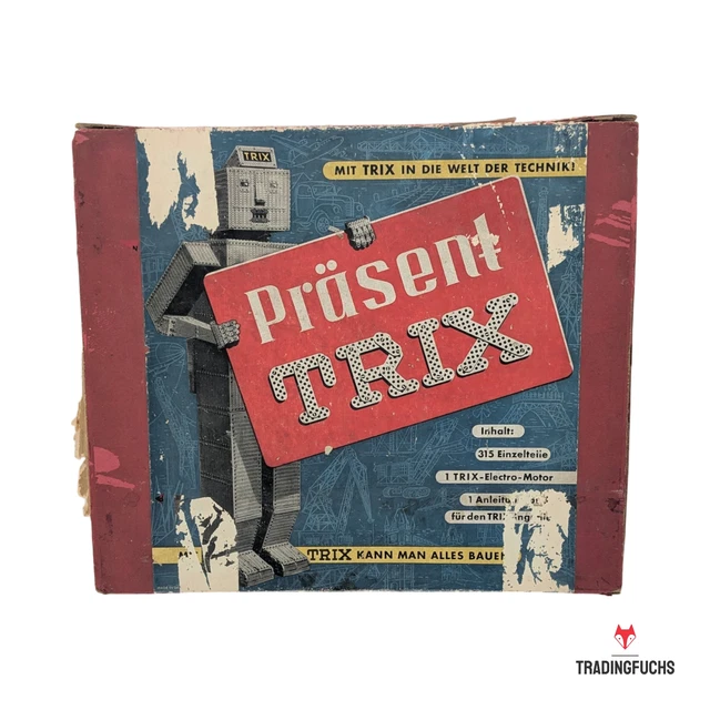 TRIX SYSTEM METALL Baukasten Präsent-Trix 905 Konstruktionsspielzeug 50er Jahre EUR 149,99 ...