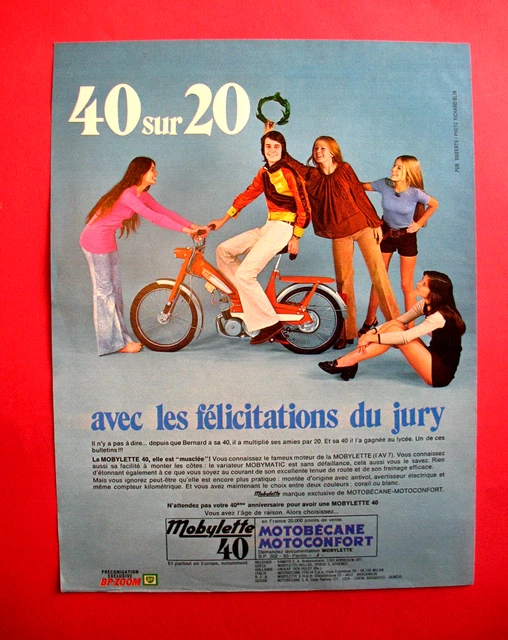 PUBLICITE DE PRESSE Motobecane Mobylette 40 Les Felicitations Du Jury ...