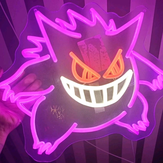 LED NEON POKEMON Gengar Plug In Wall Display £1.75 - PicClick UK
