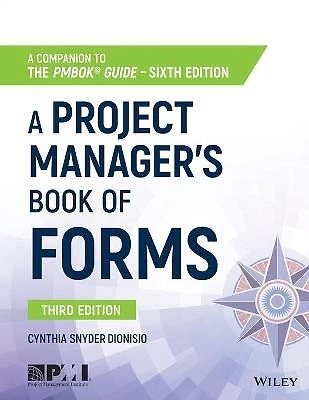 A PROJECT MANAGER'S Book of Forms - 9781119393986 £63.72 - PicClick UK