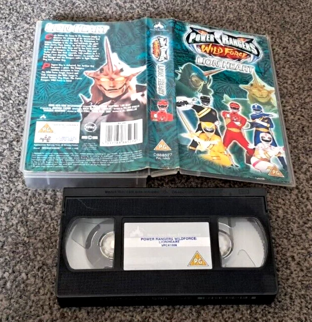 POWER RANGERS WILD Force Lion Heart Red Lion Pal Vhs Video Kids ...