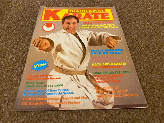 TRADITIONAL KARATE MAGAZINE 1988 Mar Bob Poynton. Kata Tekki Nidan ...