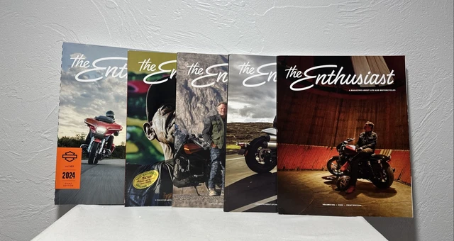 THE ENTHUSIAST MAGAZINE Harley Davidson Motorcycles Lot of 4 2020--2022 ...