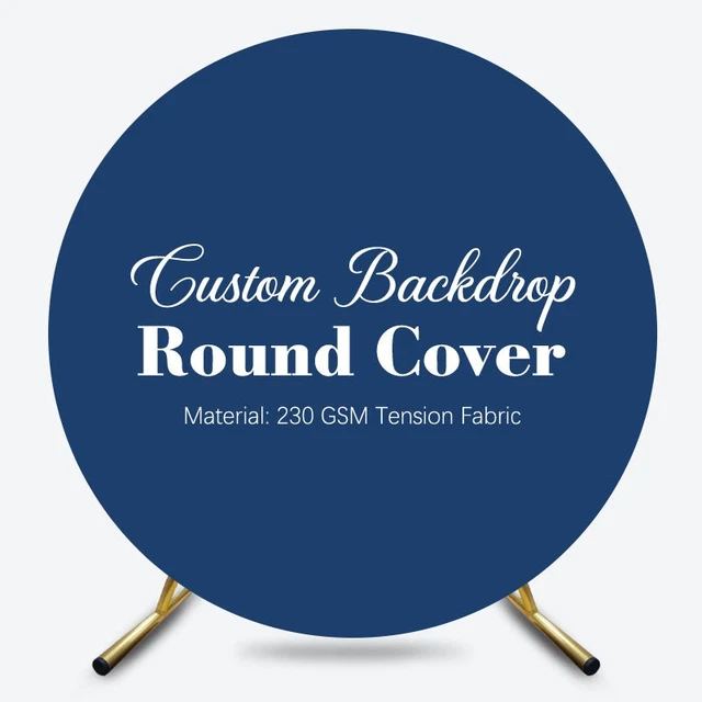 LOFARIS CUSTOM PHOTO Text Theme Party Fabric Round Backdrop $37.90 ...