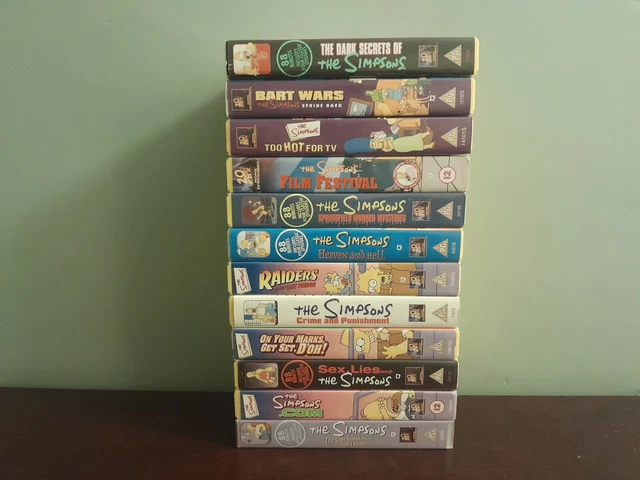 THE SIMPSONS VHS Tapes Bundle TWELVE VHS Tapes Retro Collection £29.00 ...