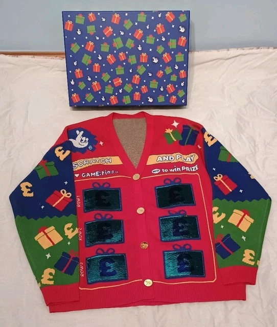 RARE LIMITED EDITION National Lottery Scratchcard-igan 1 Of 100 Tom ...