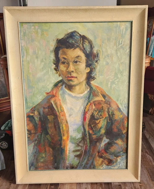 EXTRA LARGE PORTRAIT Painting By Canadian Ann Cossar $95.00 - PicClick CA