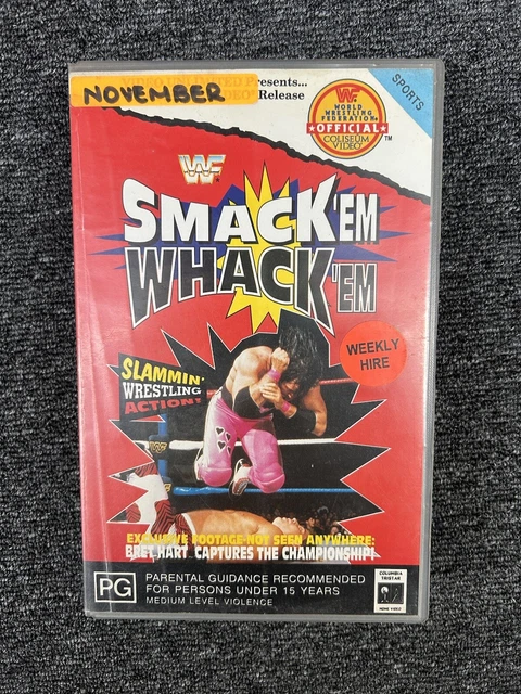 SMACK EM WHACK Em WWF Wrestling VHS Video Tape Vintage 90s WCW WWE Big ...