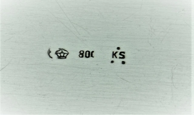 ANTIKE SCHATULLE KARL Schatz Hanau 800er Silber Kiste Box Putten Dose ...