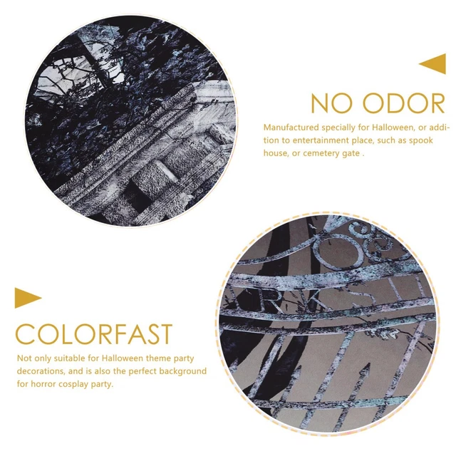 HALLOWEEN PROPS FOR Photoshoot Gate Photography Backdrop Horror Decor ...