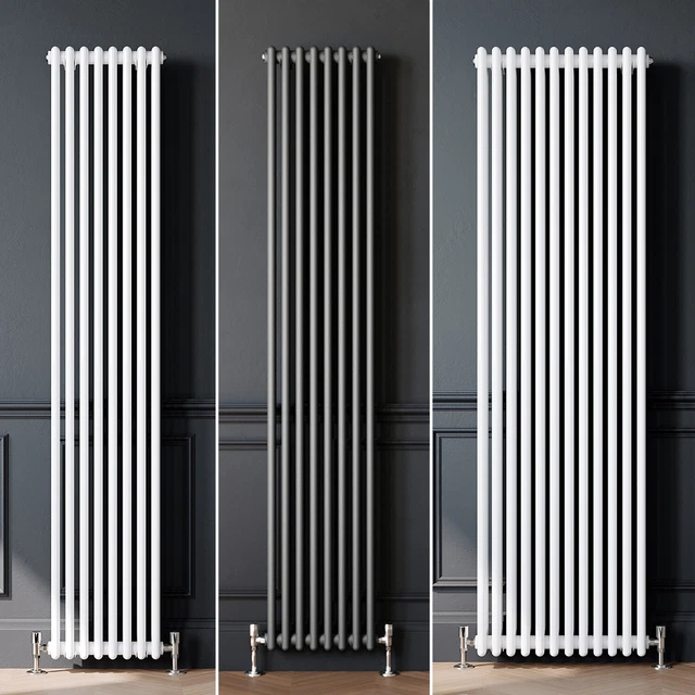 TRADITIONAL RADIATOR DOUBLE Triple Column Cast Iron Vintage Victorian ...