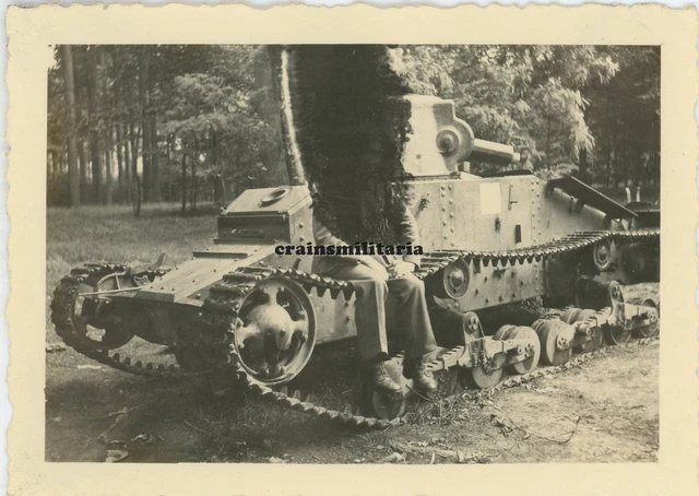 ORIG. FOTO ENGLISCHE Beute Panzer Matilda I Tank in Frankreich 1940 EUR ...