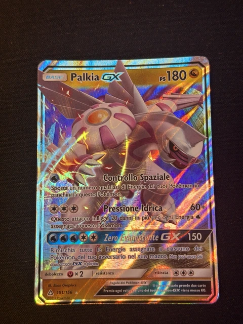 CARTA POKEMON PALKIA GX 101/156 ultra prisma holo rara italiana 2018 ...