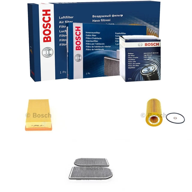 BOSCH INSPECTION SET Filtre à Huile Air Filtre D'Habitacle pour BMW 7er ...