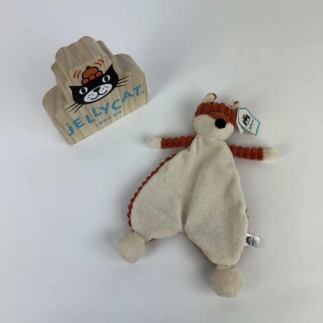 JELLYCAT BABY CORDY Roy Fox Comforter/Soother Pram Baby Soft Toy ...