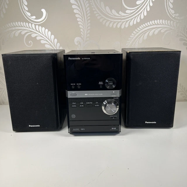PANASONIC SA-PM42DB, BOOKSHELF Hi-Fi, DAB & FM Radio, CD Player iPod ...
