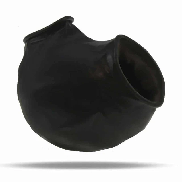 LATEX HODENSACK / Hodenbeutel, schwarz/rot, 0.35 mm EUR 24,99 - PicClick DE