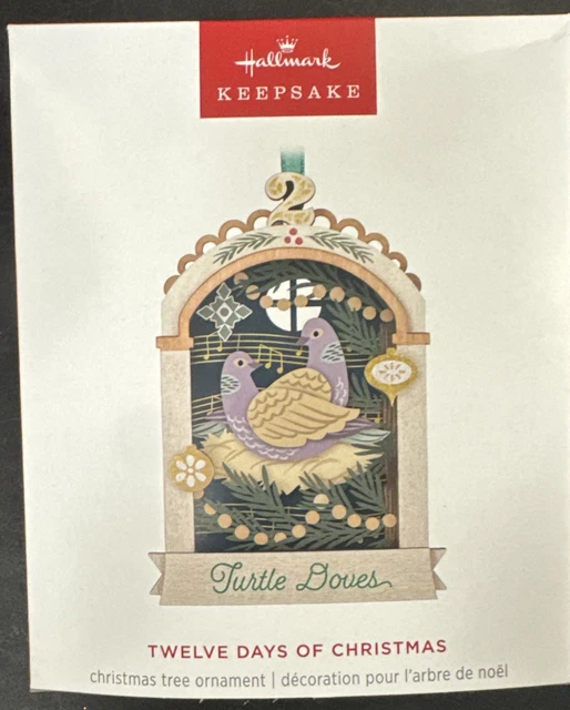 HALLMARK 2025 THE Twelve Days of Christmas TWO TURTLE DOVES Ornament £ ...