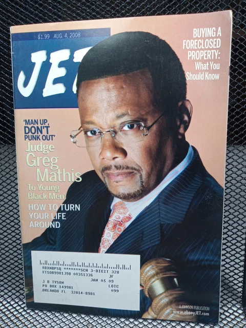 TV JUDGE MATHIS Advice Young Men Black Interest Jet Magazine Aug 4 ...