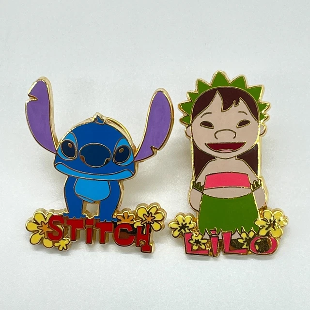 DISNEY STORE JAPAN Pin Lilo & Stitch Baby Face with Name Lilo & Stitch ...