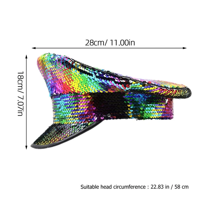 SEQUIN HAT FOR Women Carnival Party Bachelor Drinking Costume Hats £22. ...