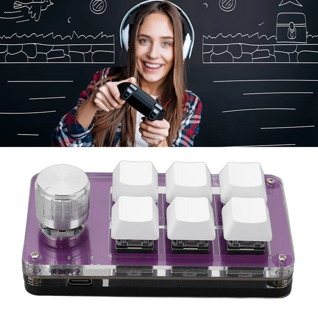 ONE HANDED MECHANICAL Keyboard Mini Gaming Keypad Shortcut Programmable ...