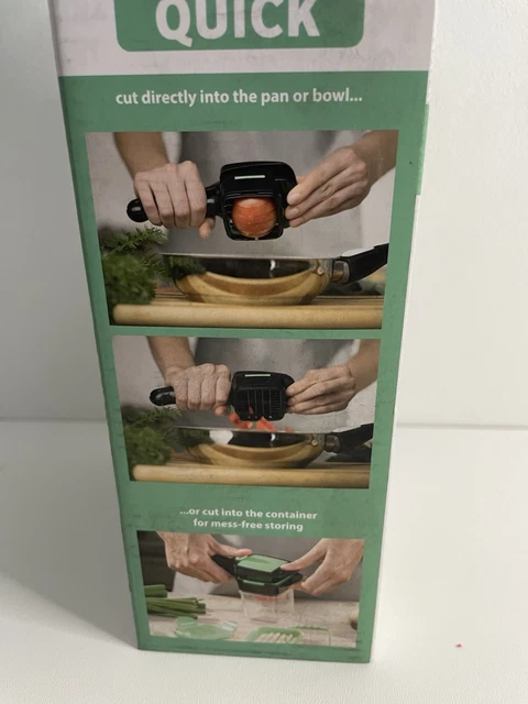 JML NICER DICER Handheld Chopper Slicer, Dicer & Wedger Machine Green ...