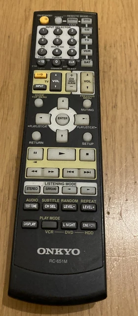 GENUINE ONKYO RC-651M Remote Control Receiver HT-L970 TX-SR573S TX-SR603XS £19.95 - PicClick UK