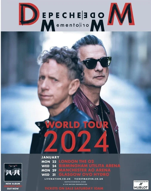 DEPECHE MODE MEMENTO Mori World Tour Newspaper Advert Poster Ad Full ...