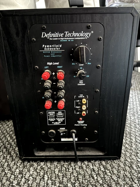 DEFINITIVE TECHNOLOGY POWERFIELD Subwoofer with Active Crossover and ...