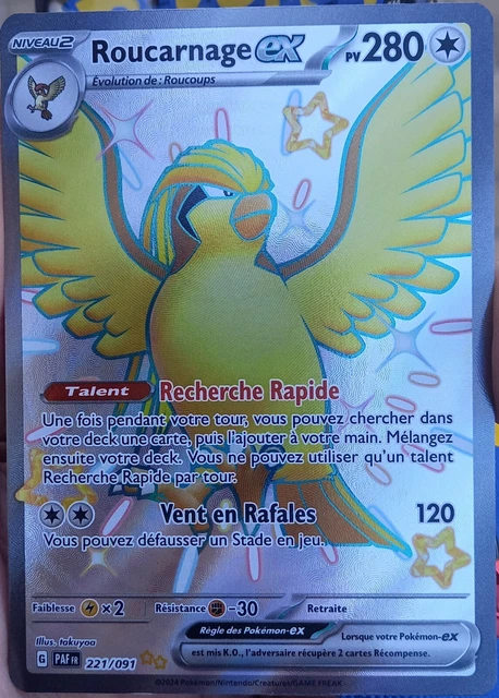 CARTE POKÉMON ROUCARNAGE EX Ev 04.5 221/091 FR EUR 7,77 - PicClick FR