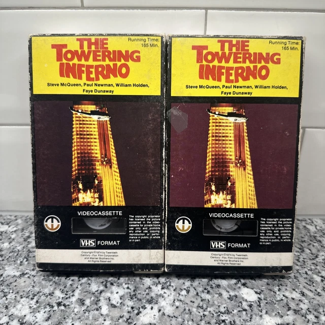 THE TOWERING INFERNO (1974) Two Part VHS Set *VERY RARE* £23.63 ...